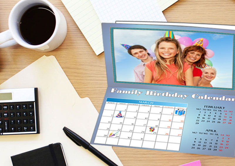 How To Make A Birthday Calendar With Pictures
