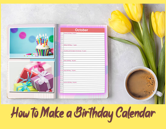 How to Make a Birthday Calendar | DIY Ideas & How-To