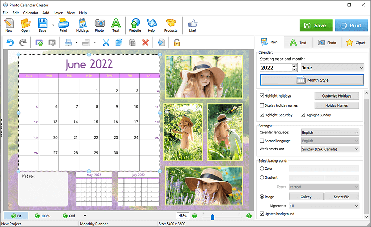 Make Your Own Photo Calendars 2023 - 250+ Custom Designs